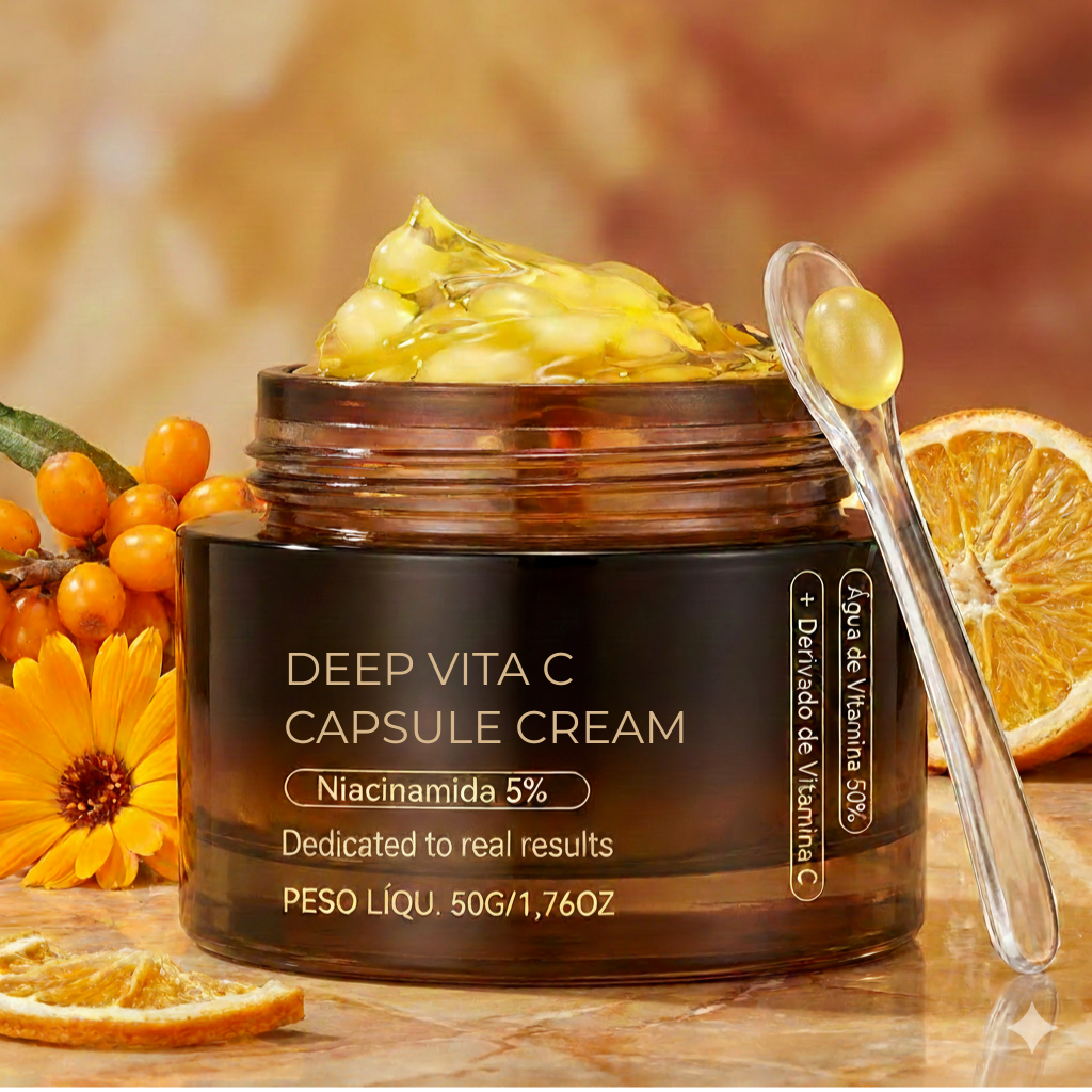 Crema de Perlas Gold: Vitamina C Hidratante y Anti-Manchas
